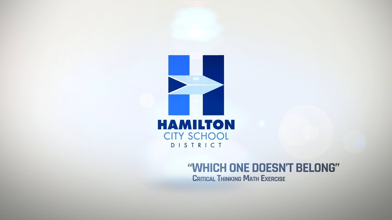 Which One Doesn't Belong: Critical Thinking Math Exercise - YouTube