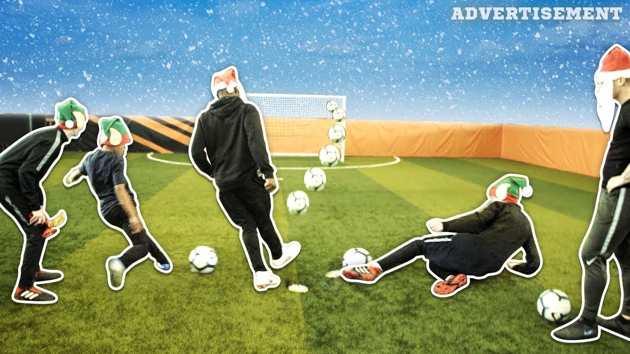 CHRISTMAS FOOTBALL CHALLENGES W/ TEKKERZ KID, BORISBONE 17 & ANDREW ...
