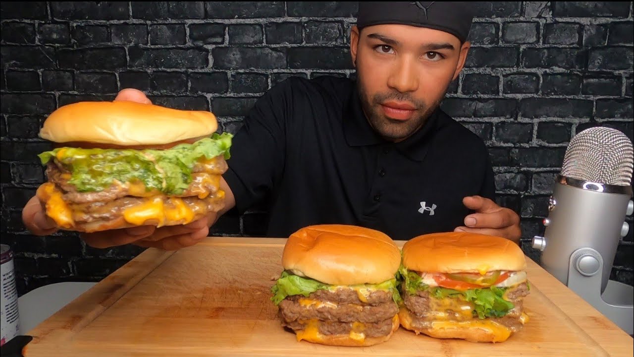 (ASMR) DAVE'S TRIPLE MUKBANG - YouTube