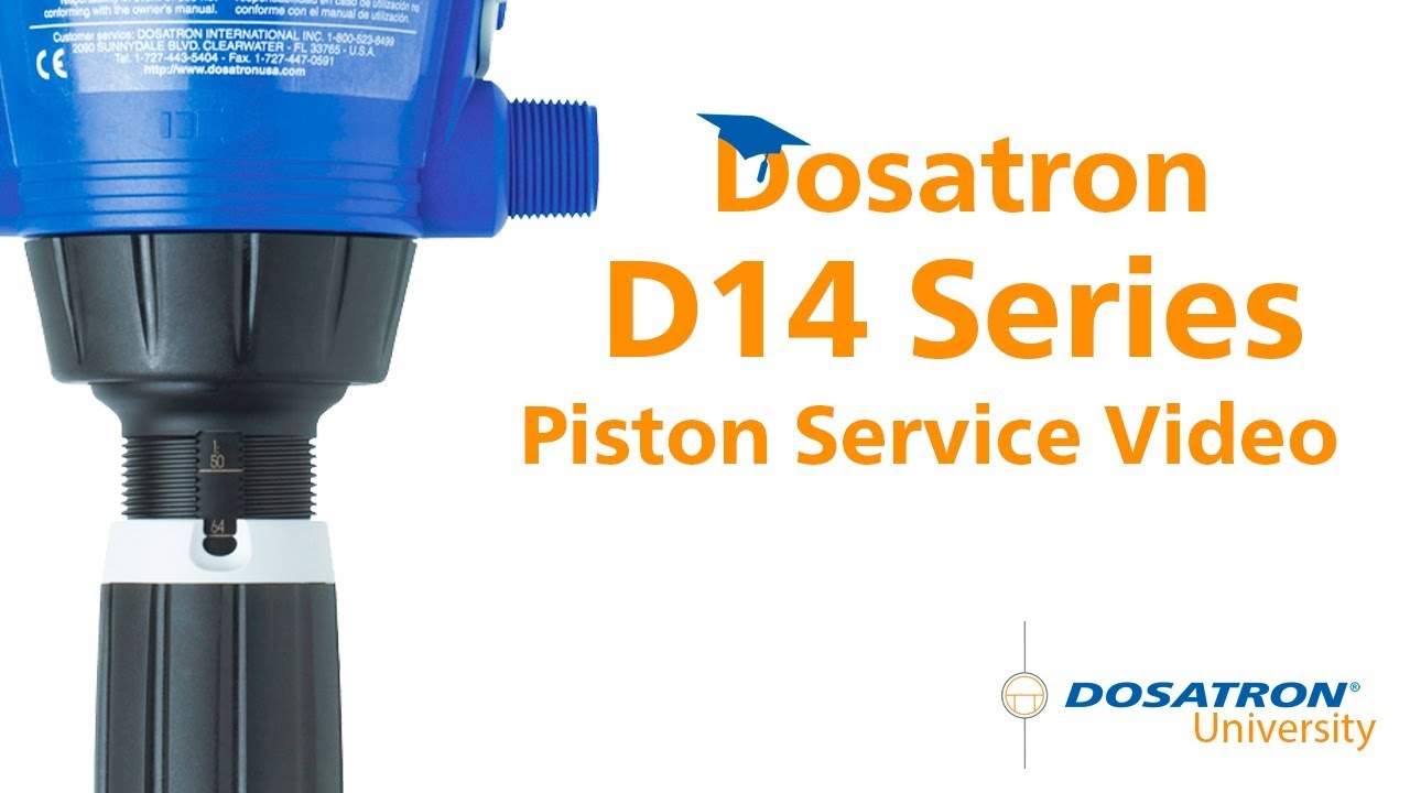 Dosatron D14 Series Piston Service Video - YouTube
