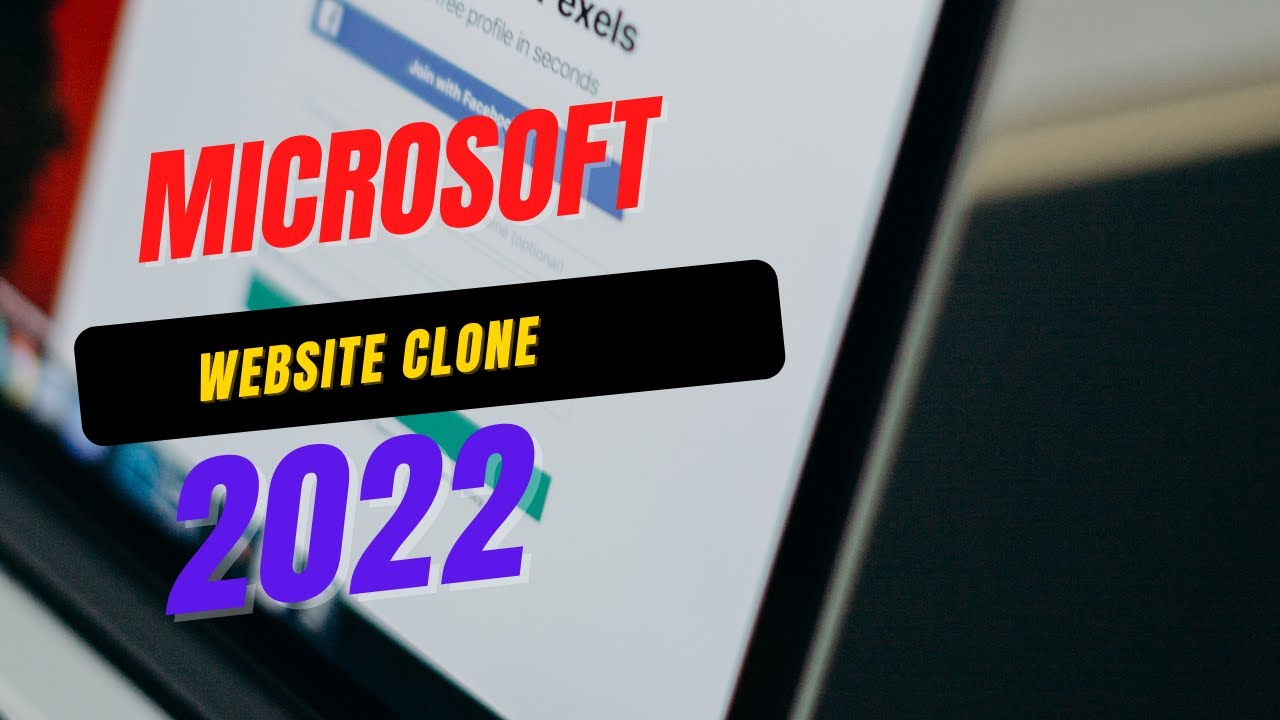 How to create a Microsoft website clone using html and css part-2 ...