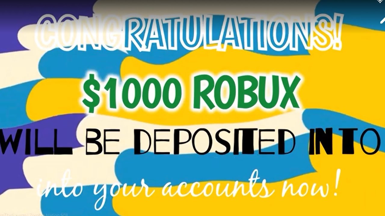 July Robux Giveaway | SIX WINNERS - YouTube