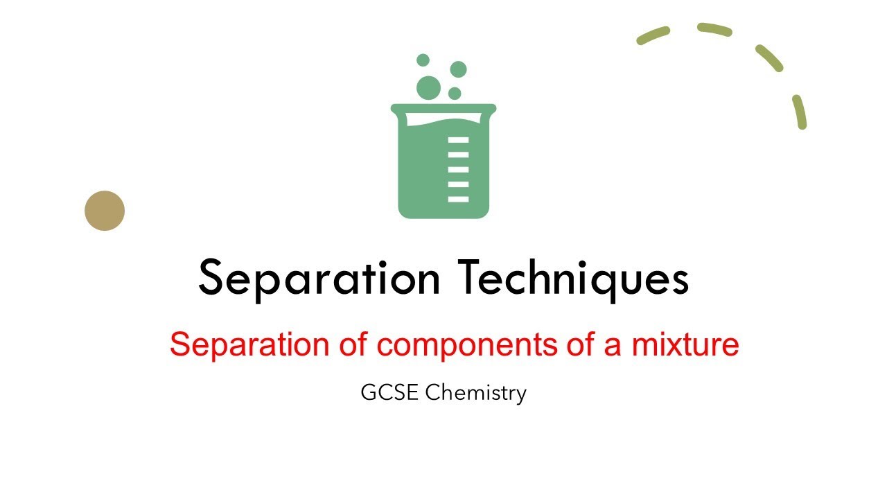 Separation of components of a Mixture GCSE IGCSE Chemistry - YouTube
