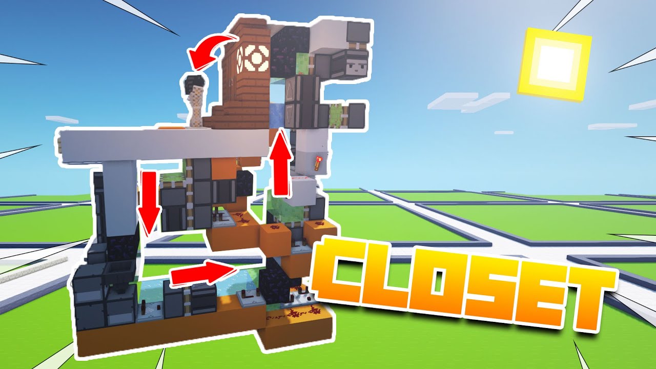 HOW TO BUILD A REUSABLE TROLL CLOSET! | Minecraft Trolling - YouTube