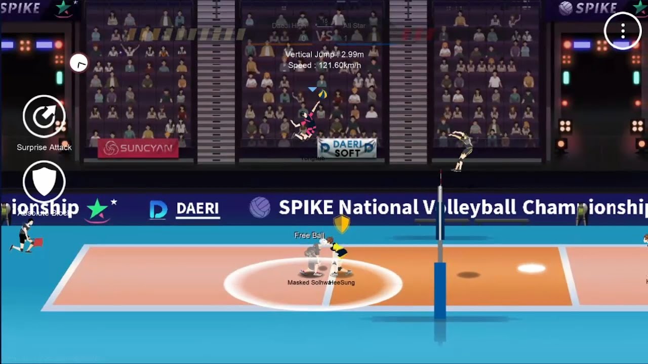 [The Spike] The Spike Mobile Record Test - Volleyball Simulator - 3x3 ...