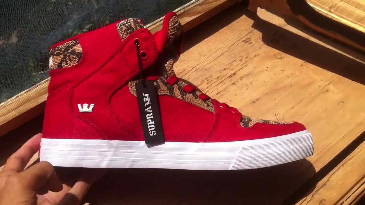 Видео обзор SUPRA Vaider Red/Snakeskin - YouTube