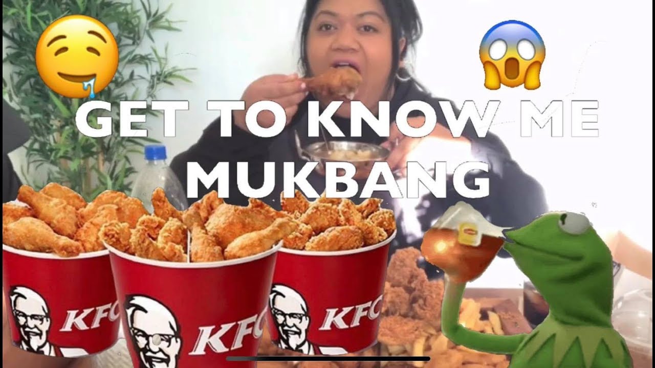 GET TO KNOW ME MUKBANG l KFC FRIED CHICKEN l MUKBANG EATING SHOW l ...