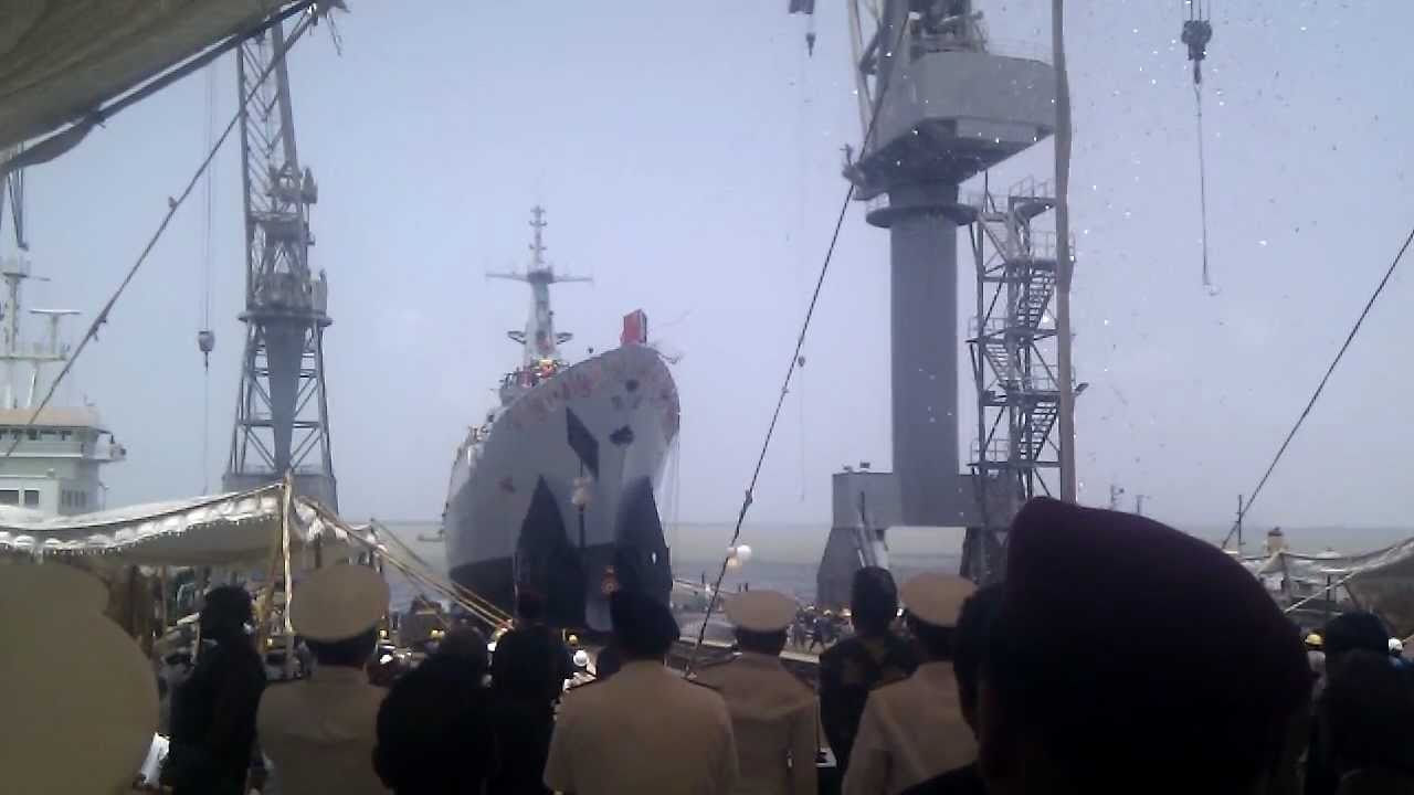 Launching of 4th F 22P frigate at Karachi HD - YouTube