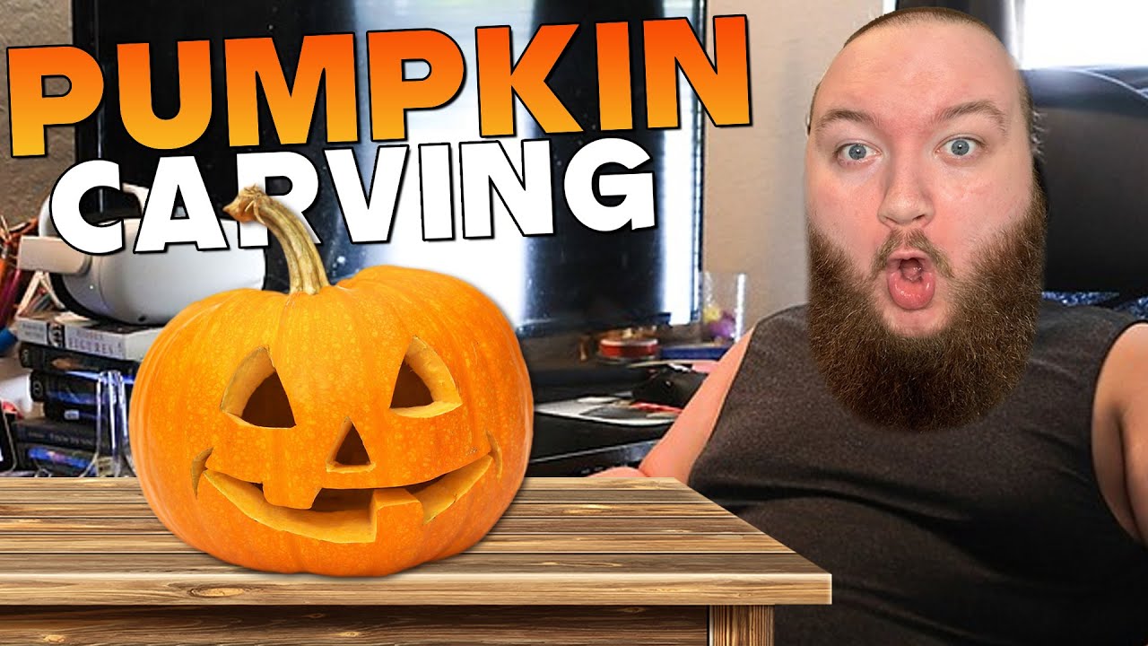 Morbidly Obese Twitch Streamer Carves A Pumpkin - YouTube