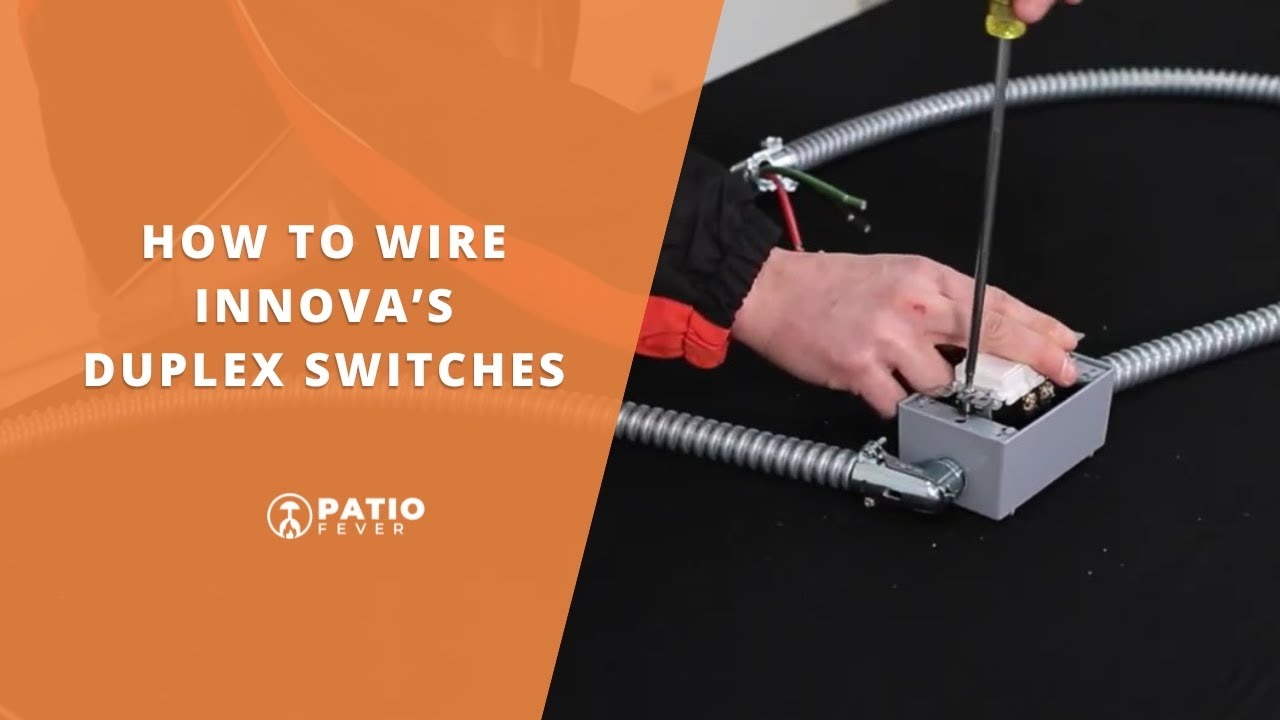 Innova Heating | How to Wire a Stacked Duplex Switch - YouTube
