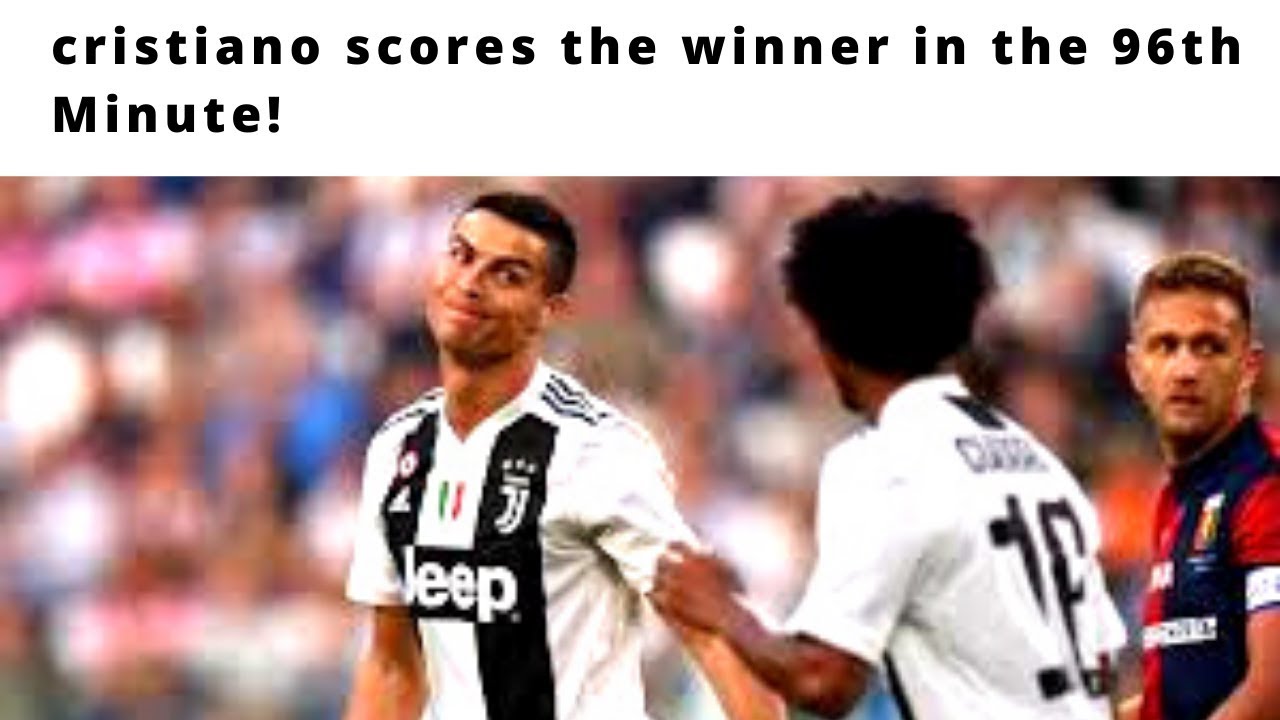 Cristiano Ronaldo VS Genoa 30-10-19 | Ronaldo scores the Winner in the ...