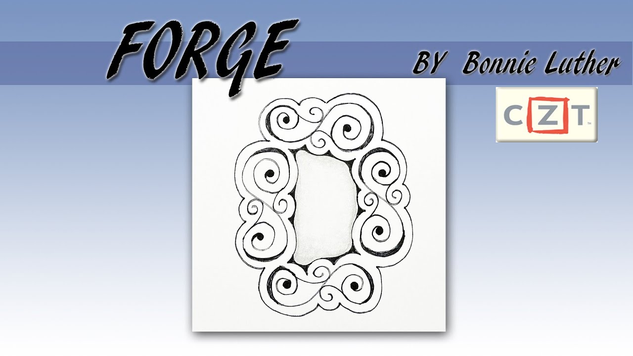 如何畫一般圖樣How to draw the Tangle Pattern FORGE - YouTube