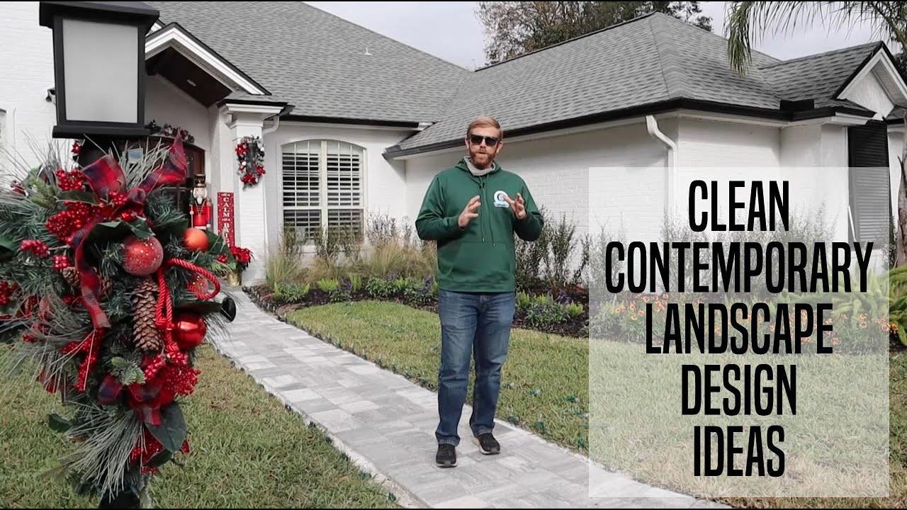 Clean Contemporary Landscape Design Ideas - YouTube