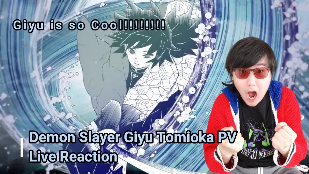 Demon Slayer Giyu Tomioka PV Live Reaction HAPPY BIRTHDAY GIYU SAN ...