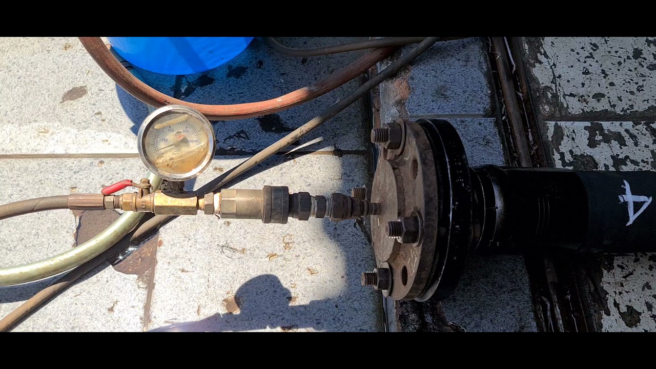 Hydrotest pressure Hose - test tekanan selang - YouTube