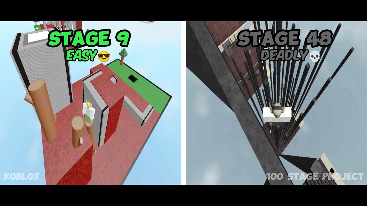 Attempting to beat this 100 stages obby | 100 Stage Project #1 - YouTube