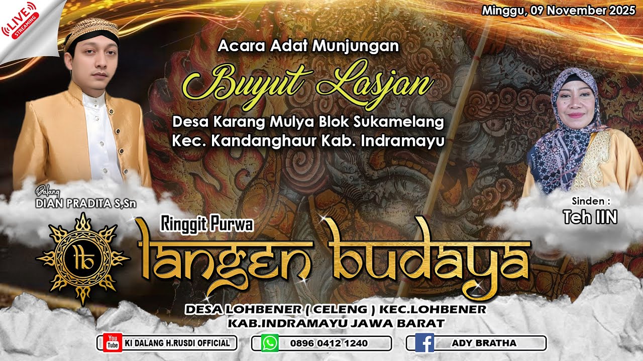 🎦LIVE SIANG WAYANG RINGGIT PURWA LANGEN BUDAYA || MUNJUNGAN BUYUT ...
