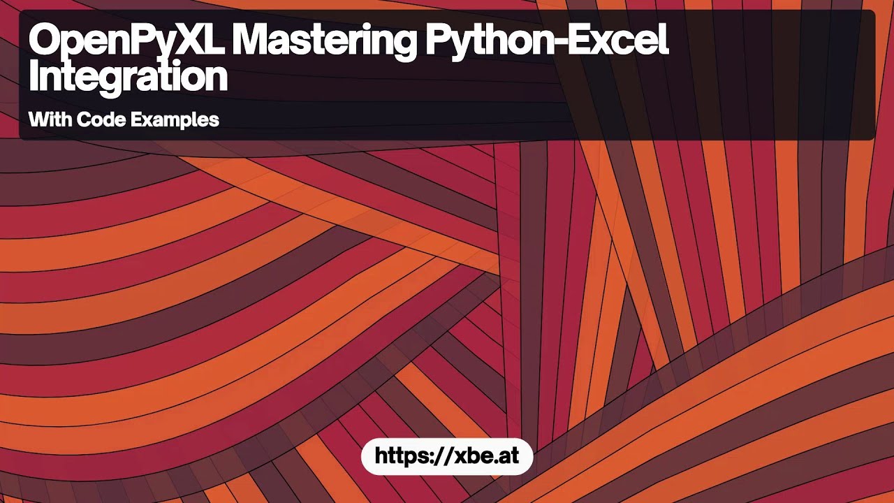 Python and OpenPyXL: Excel Data Manipulation - YouTube