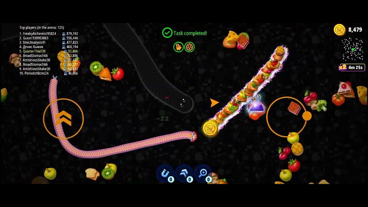 7 min challenge in the worms zone.... so please subscribe my channel ...