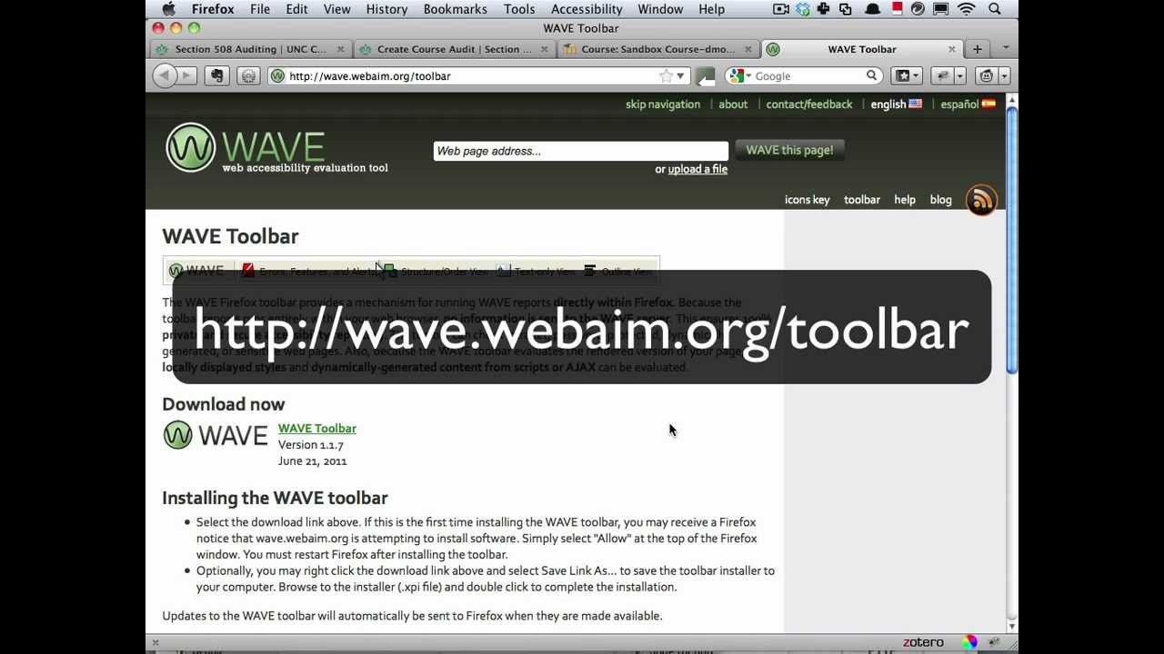 Introduction to WAVE Toolbar - YouTube