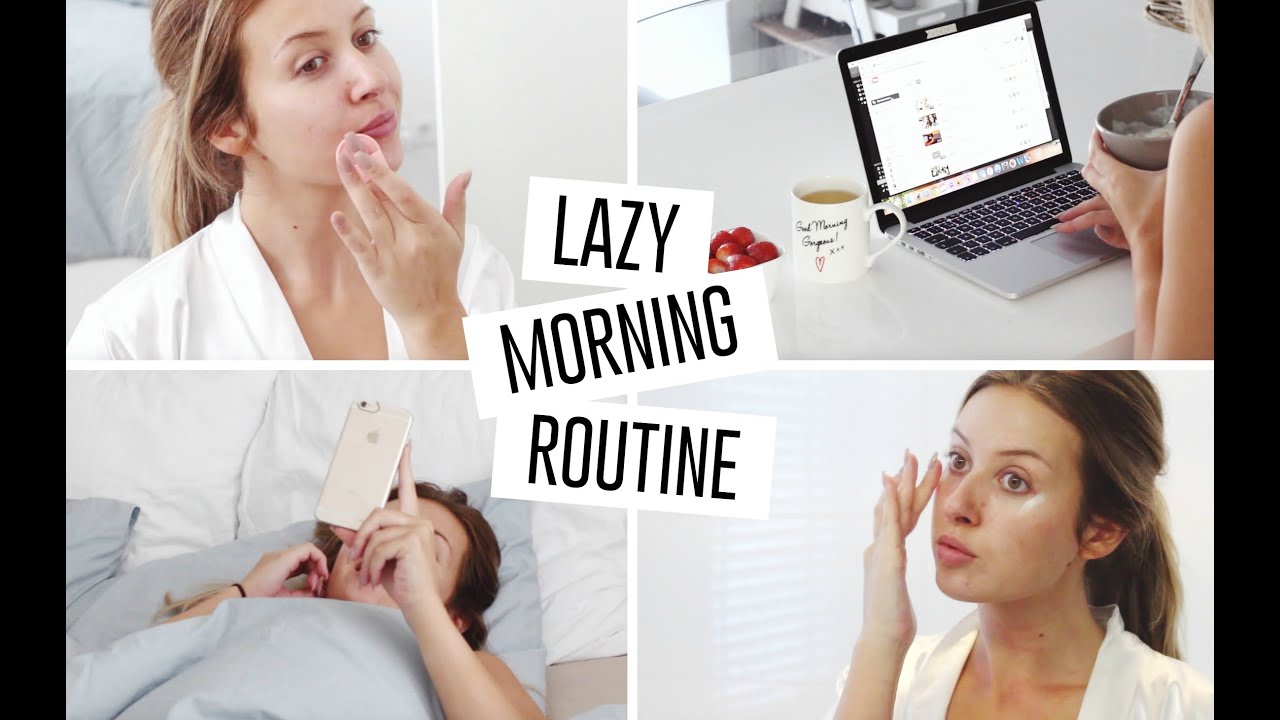 LAZY MORNING ROUTINE - YouTube