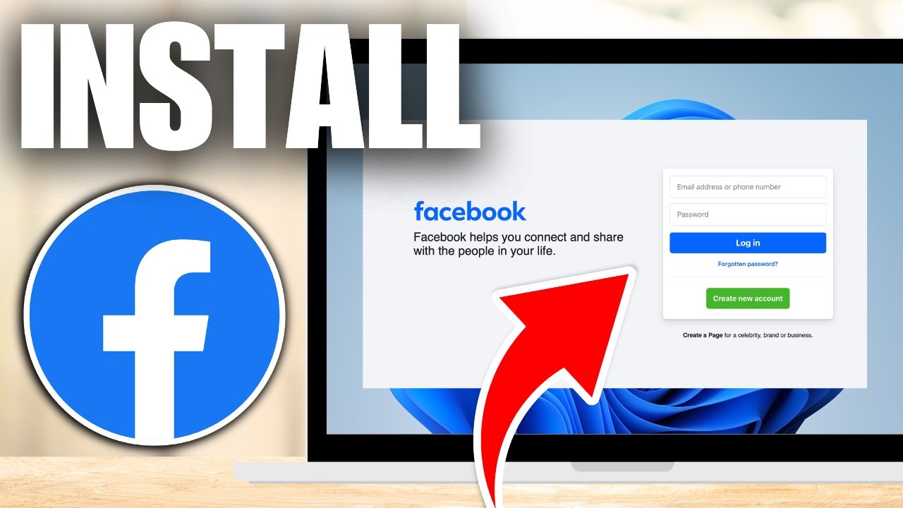 How To Install Facebook on Laptop & PC - YouTube