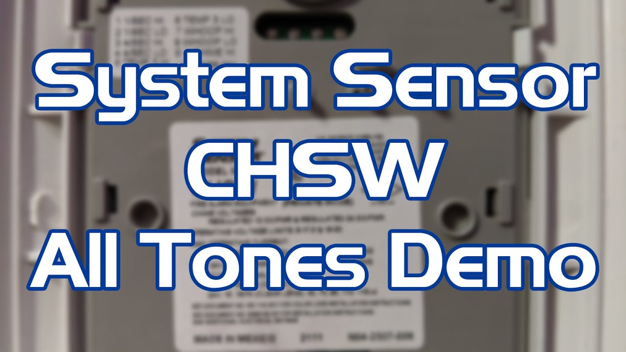 System Sensor CHSW All Tones Demo | #FireAlarmFriday - YouTube