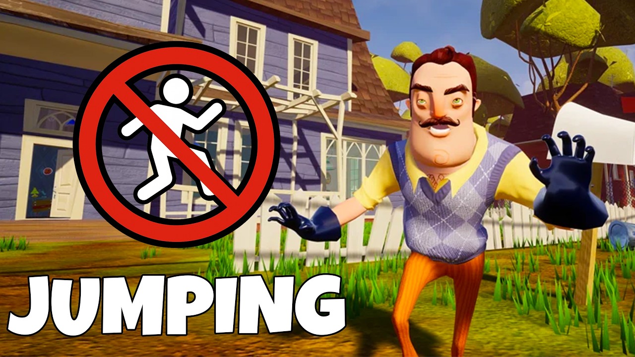 Completing Hello Neighbor without Jumping - YouTube
