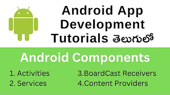 Android App Development tutorial in telugu android studio - YouTube