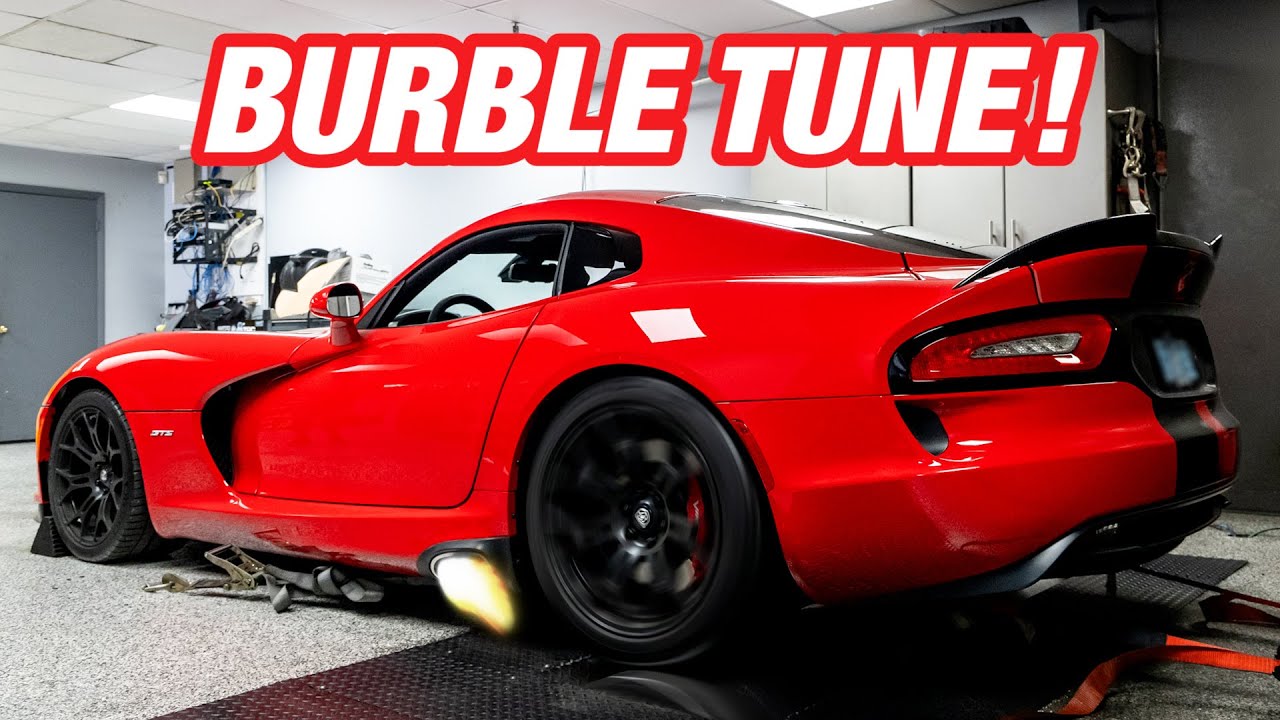 My Dodge Viper RIPS 7k RPM On The Dyno & Gets a Burble Tune! - YouTube