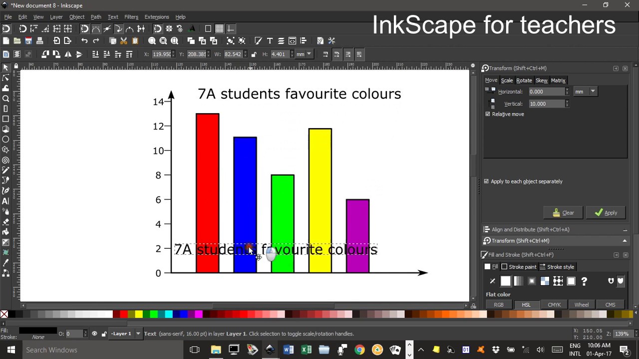 Column graph - YouTube