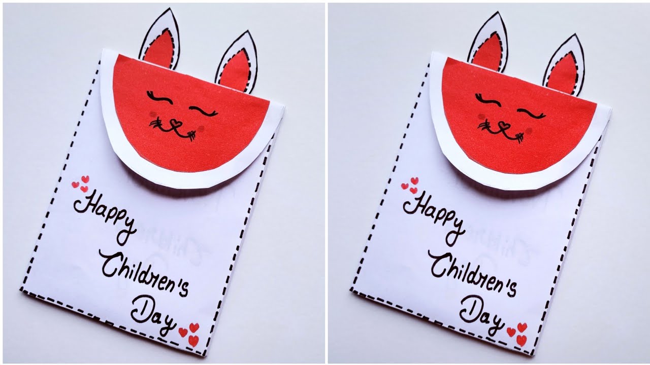 DIY Children's Day Greeting Card/Handmade Childrens Day Card Making ...