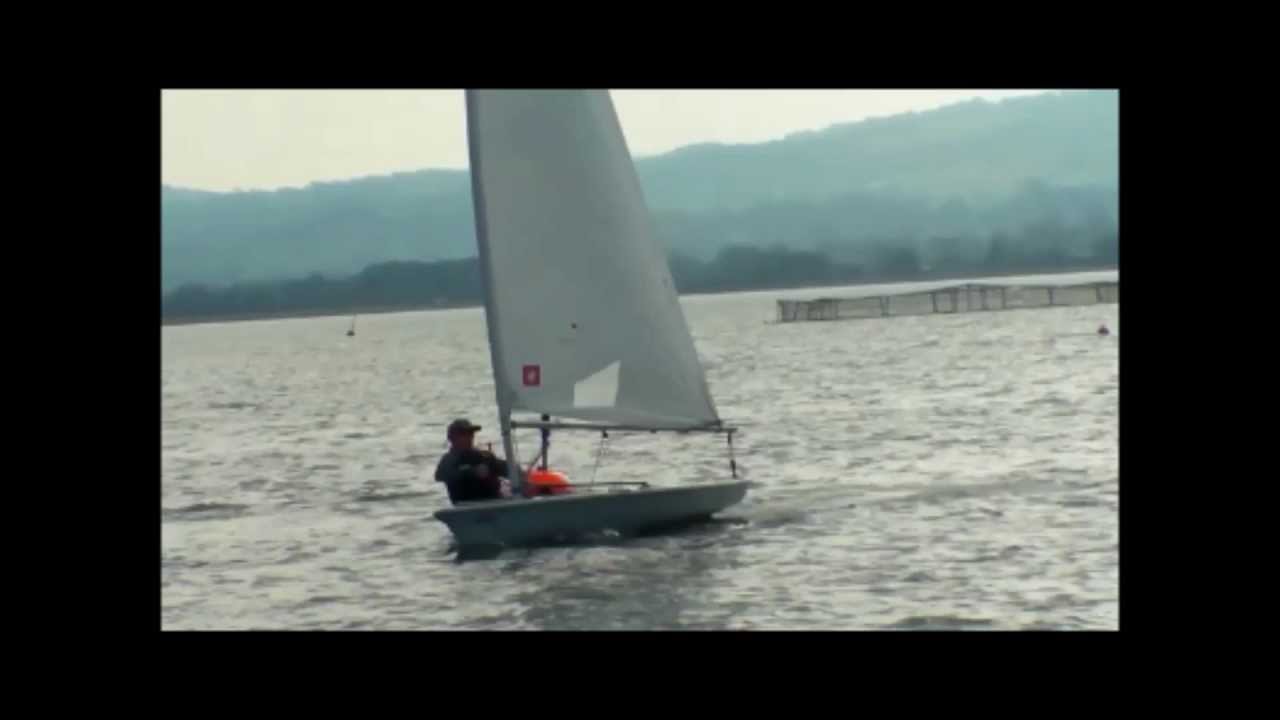 Laser Training - Leeward Mark With Gybe - YouTube
