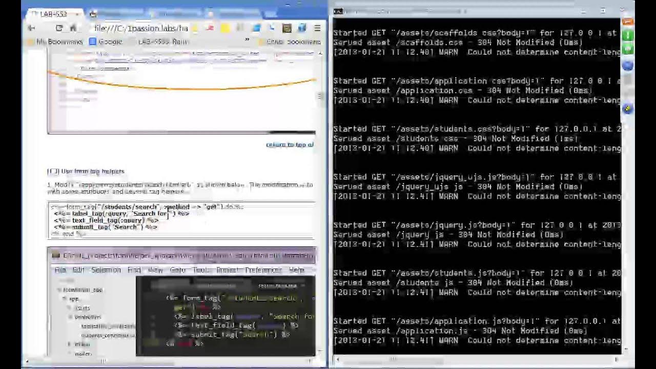 Rails Form Helpers (Topic #14: Ruby on Rails course from JPassion.com) - YouTube