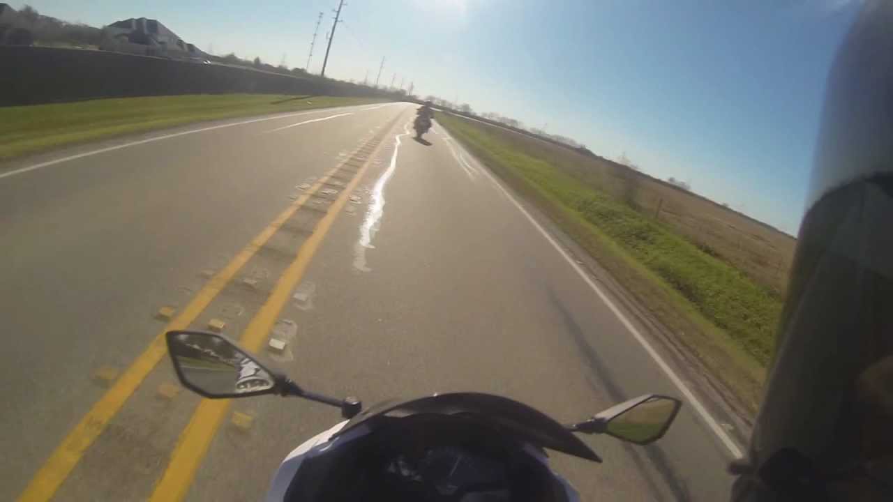 Ninja 300 high speed cornering, & overtaking - YouTube