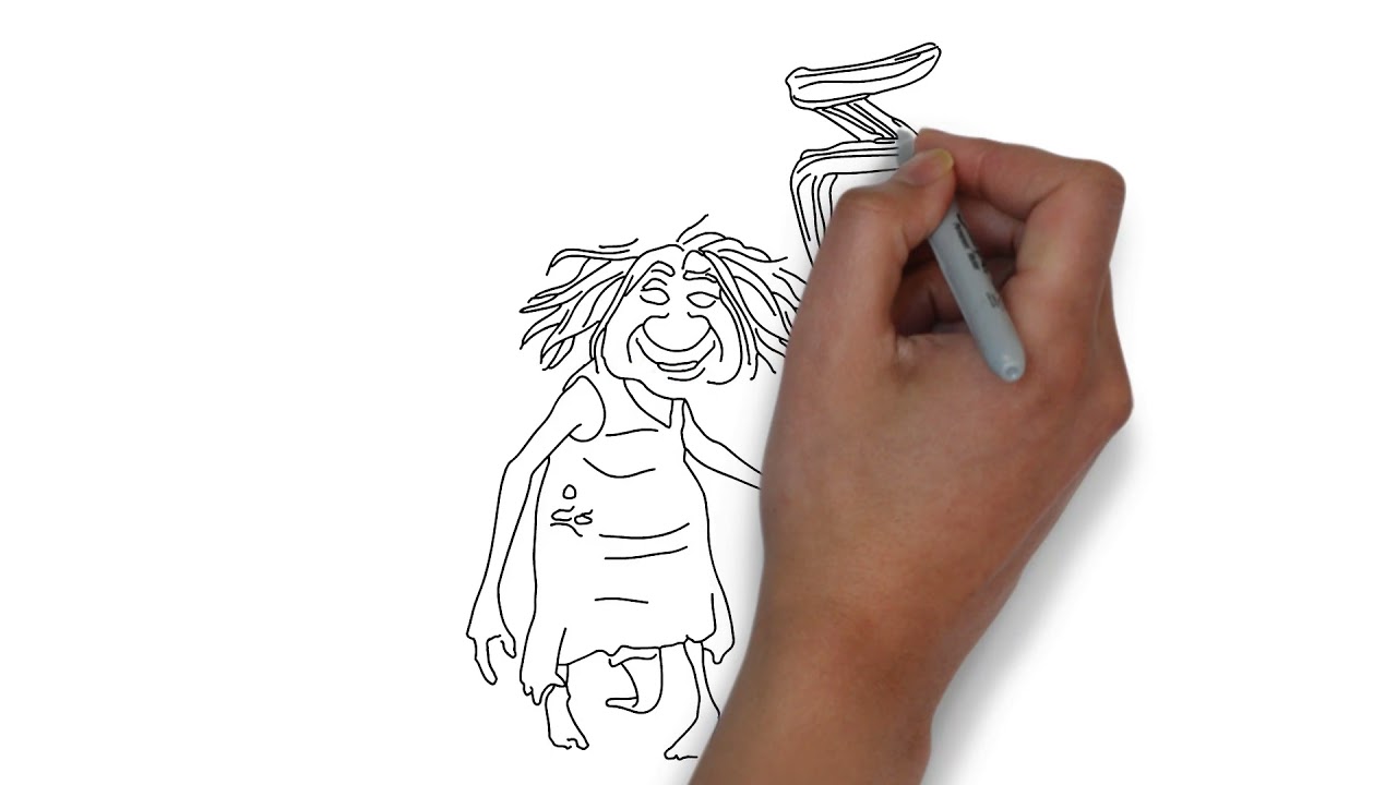 How to Draw Disney Granny Gran The Croods Step by Step - YouTube