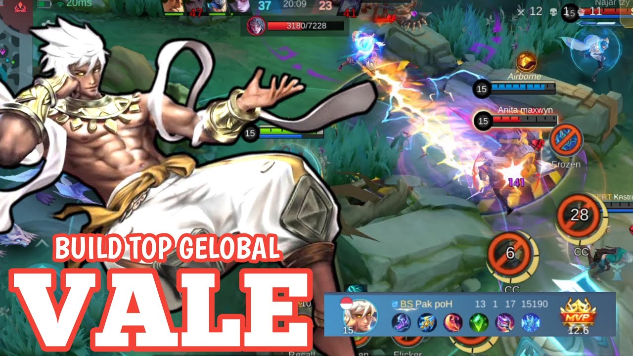 gameplay vale full damage build sekali combo sekarat #KONTENCREATORMLBB ...