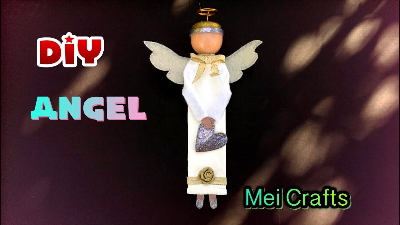 Diy: Angel made from waste toothpaste tube... recycled materials - YouTube