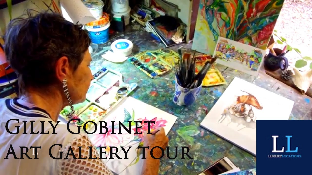 Talented Gilly Gobinet Gallery Tour & Interview - YouTube
