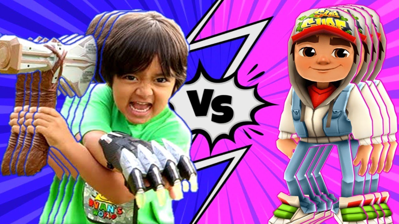 Tag with Ryan - ( Ryan's World) Ryan kaji Vs Subway surfers Gameplay Of ...