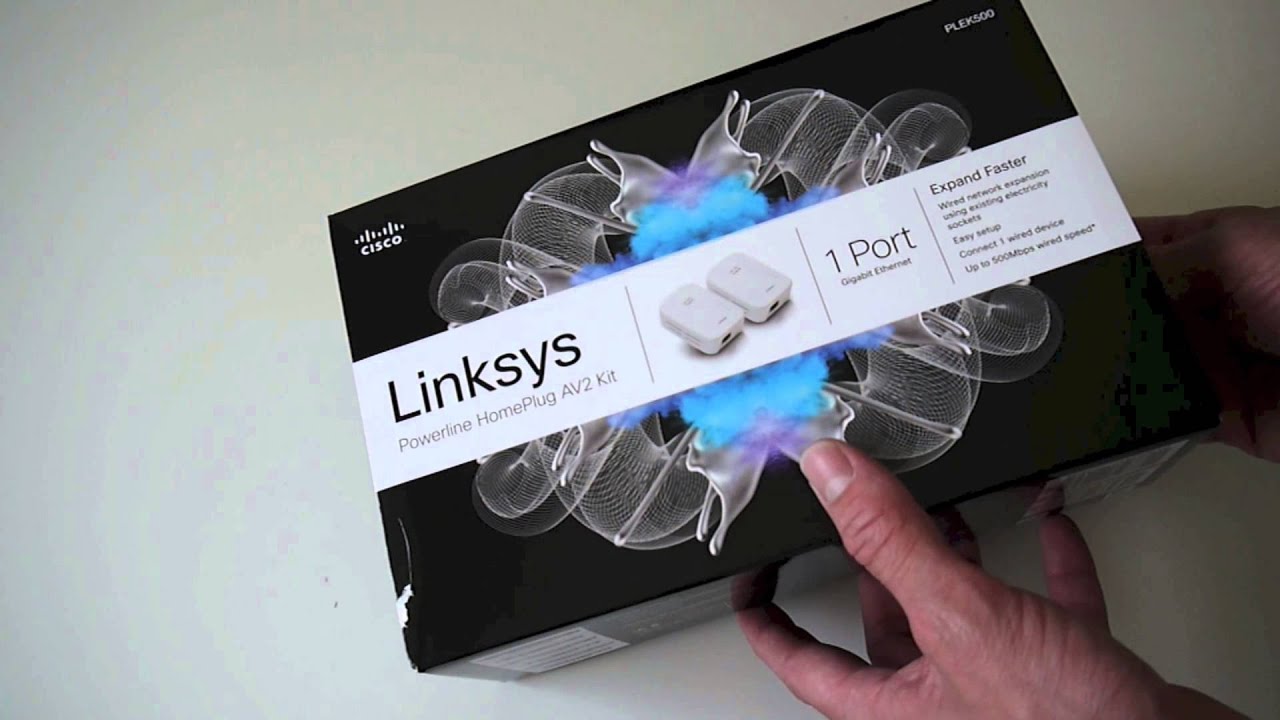 Linksys Powerline HomePlug AV2 Kit Unboxing - YouTube