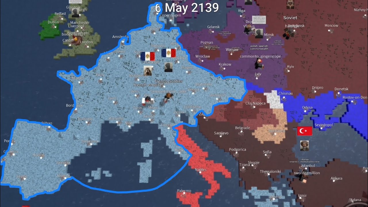 French Empire Timelapse | Nations Roleplay 2 - YouTube