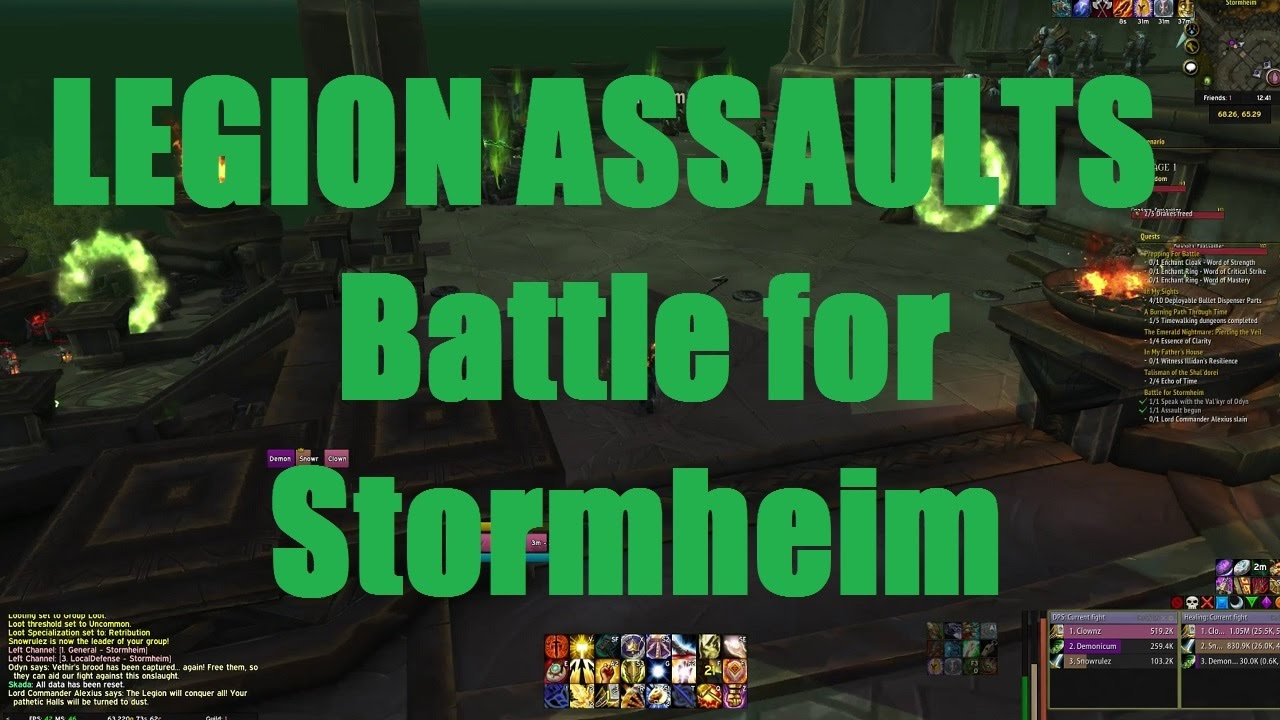 Legion Assault - Battle for Stormheim - YouTube