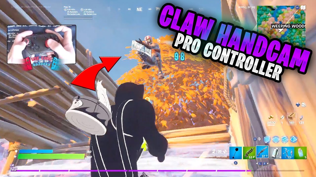 Fortnite on the Nintendo Switch Pro Controller #374 - YouTube