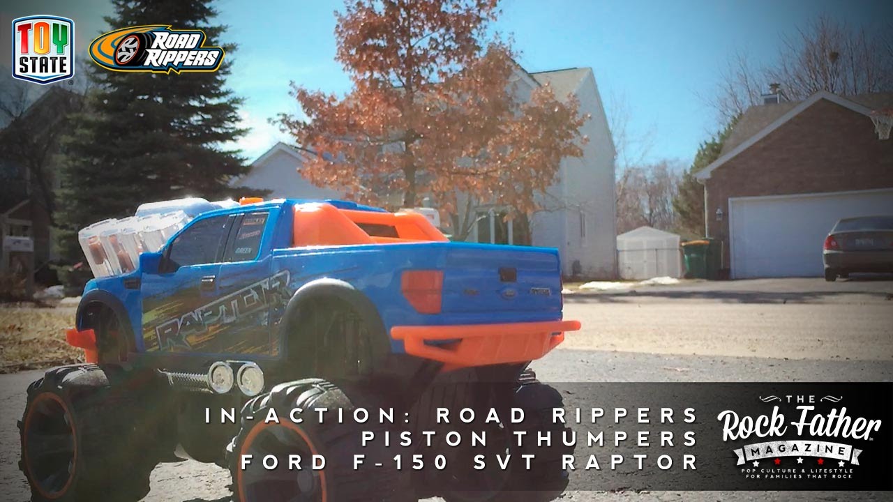 In-Action: Road Rippers Piston Thumper Ford F-150 SVT Raptor (Toy ...