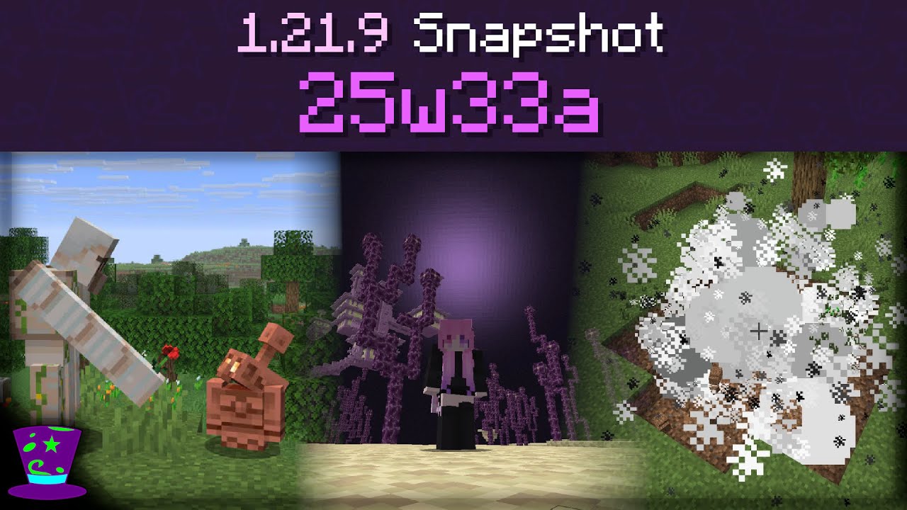Minecraft Snapshot 25w33a [1.21.9] | End Flash, Golem Blumen, Chat Drafts und viele Bugfixes ...