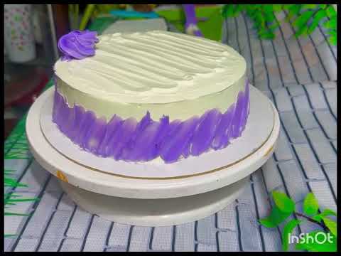 Easy and simple round shape cake decorations… - YouTube