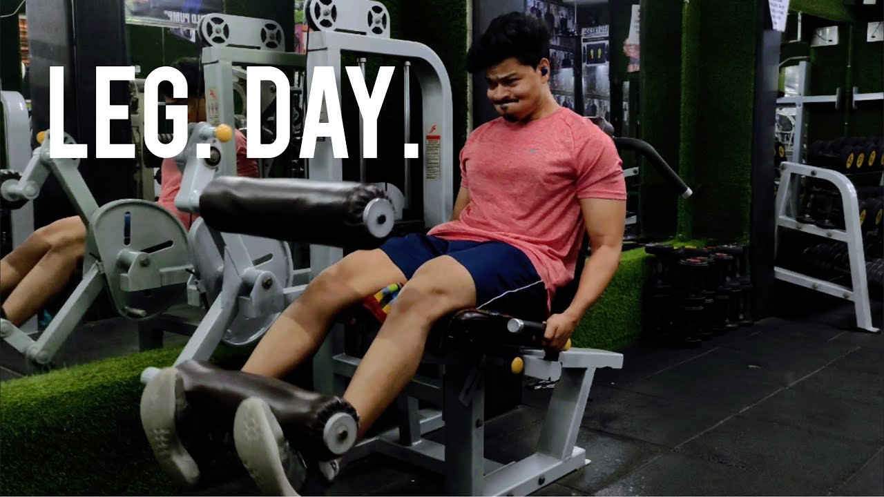 Leg Day| Quads | Hamstring| Calfs | lower body#leg workout - YouTube