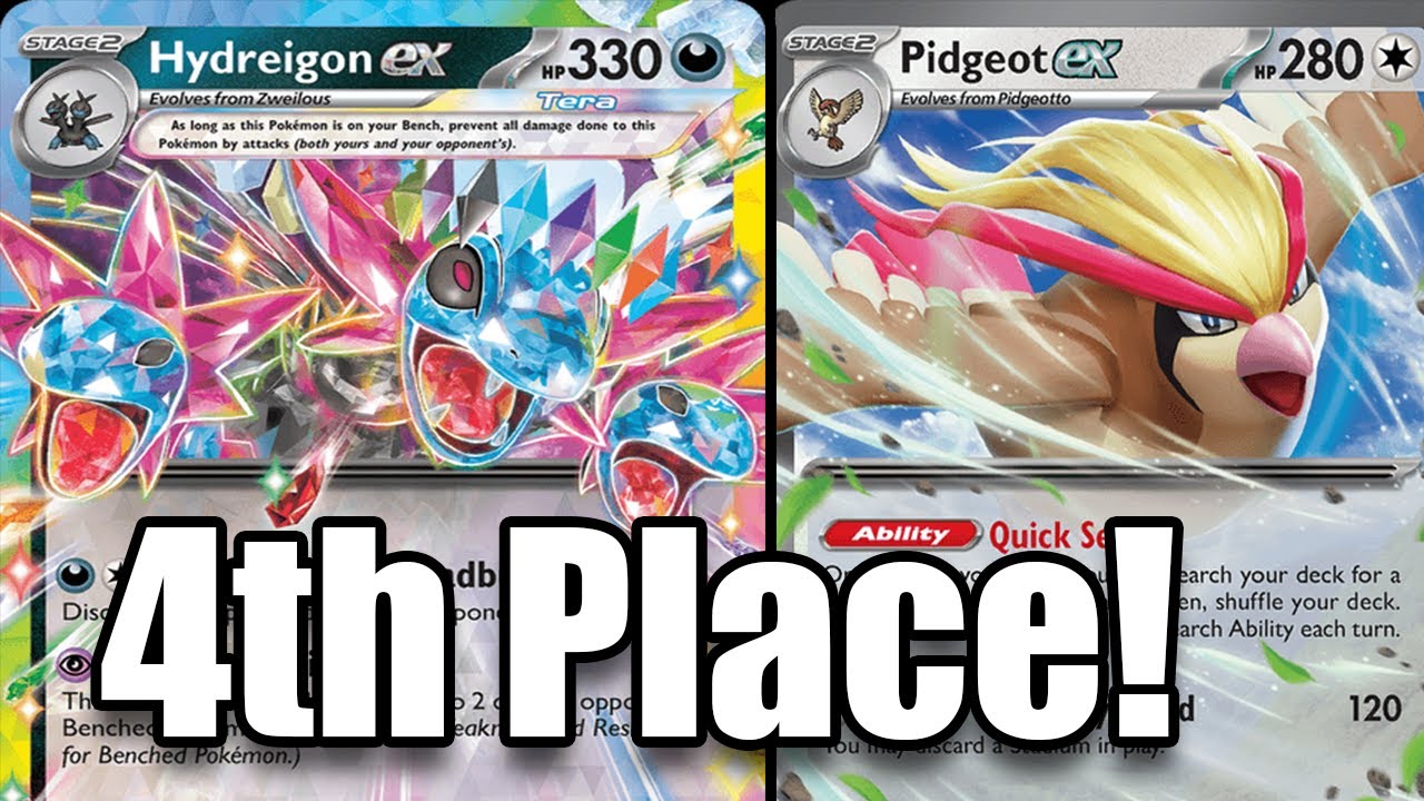 4th Place Hydreigon EX/Pidgeot EX. 6 Prize Cards in One Turn!! - YouTube