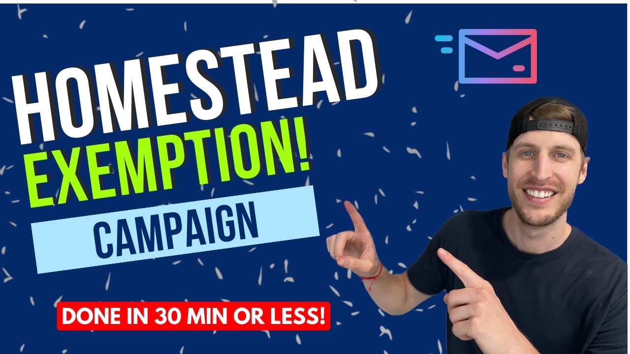 How to Set Up a Homestead Exemption Email Campaign in BNTouch - YouTube